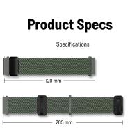 China Universal Magnetic Braided Nylon 20mm 22mm Watch Band Breathable Comfort Soft Elastic Watch Strap for sale