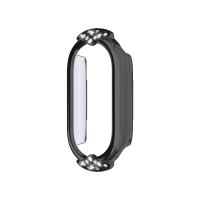 China Eraysun Watches Accessory for Xiaomi Band 8 9 10 Universal PC Single-Row Drilled Hollow Design Watch Cases for sale