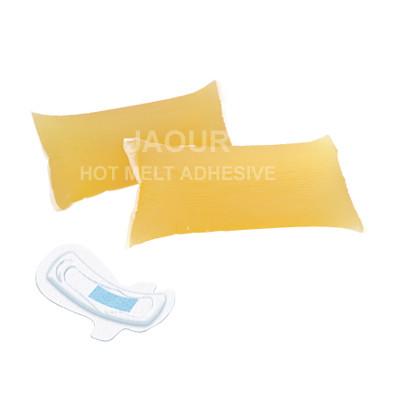 China Rubber Based Pressure Sensitive Hot Melt Adhesive for Sanitary Napkins 98°C Softening Point for sale