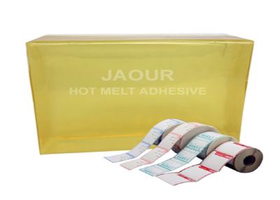 China Electronic Scale Label Hot Melt Adhesive - 160-185°C Operating Temp, 6.25kg Blocks, 24 Month Shelf Life for sale