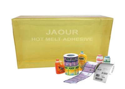 China Art Paper Hot Melt Rubber Adhesive with 84°C Softening Point and 2300 CPS Viscosity for Labeling Applications for sale