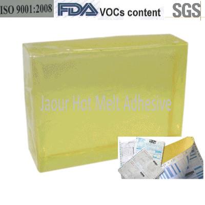 China Rubber-Based Pressure Sensitive Hot Melt Adhesive for Paper Labels and Tapes - 25kg Carton, 12 Month Shelf Life for sale