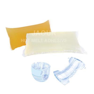 China Synthetic Resin Rubber PSA Glue for Diapers & Sanitary Napkins - 81°C Softening Point, 150-180°C Application Temperature for sale