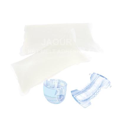 China Rubber Based Hot Melt PSA Elastic Glue 98C Softening Point 4700cps for Diapers for sale
