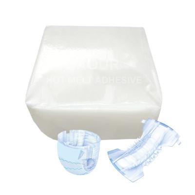 China White Hot Melt PSA for Diaper End Sealing 20kg Carton 130-160C Application for sale