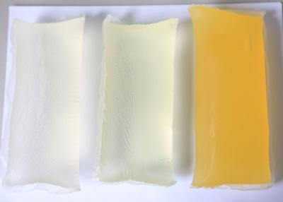 China Hot Melt PSA Adhesive for Art Paper PP Film Labels 100°C Softening Point 7500 mps Viscosity for sale