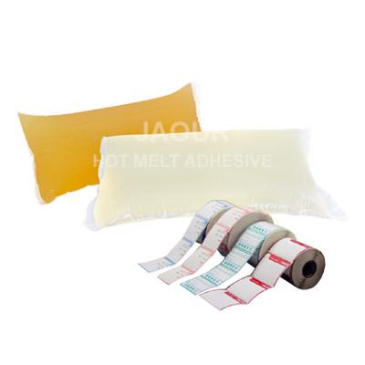 China Solid Yellow Hot Melt PSA Glue for PP Film Labels 160-180C for sale