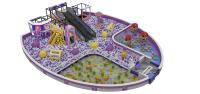 China Circular Mid Court Indoor Playground 360° Attractive Three Zone EN1176 / ASTM for sale