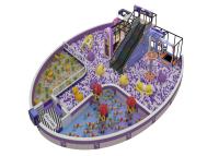 China Circular Mid Court Indoor Playground 360° Attractive Three Zone EN1176 / ASTM for sale