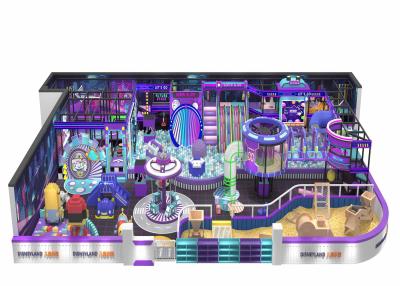 China Futuristic Neon Space Theme Custom Indoor Playground Multi Sensory Gameplay for Kids Aged 3-14 for sale