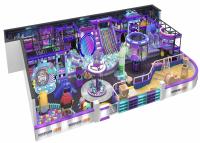 China Futuristic Neon Space Theme Custom Indoor Playground Multi Sensory Gameplay for Kids Aged 3-14 for sale
