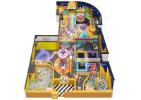 China Integrated Macaron Custom Full Zone Family Entertainment Center Indoor Slide Ball Pit Maze Villa Playground for sale