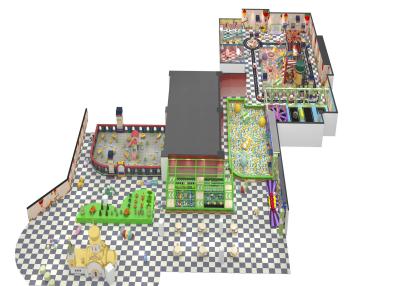 China Custom Macaron All In One Indoor Villa Family Entertainment Center Soft Play Playground for sale
