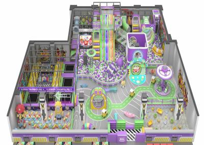 China Custom Macaron Indoor Integrated Family Entertainment Center Home Soft Playground Villa Private Leisure for sale