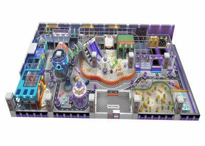 China Macaron Indoor Trampoline Playground All In One Soft Play Family Entertainment Center for Villa for sale