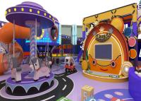 China Macaron Indoor Sports Arenas Waterproof Surface with Slide Maze Trampoline for sale