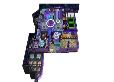 China Macaron Play Commercial Soft Play Playground Castle Slide Maze Trampoline for Home for sale