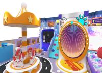 China Macaron Custom Indoor Family Entertainment Center Soft Play Castle Slide Maze Trampoline Playground for sale