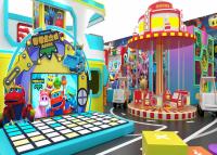 China Custom Macaron Play Kids Indoor Play Structure Castle Maze Slide Trampoline for Home Villa for sale
