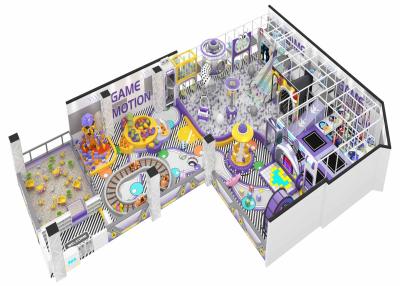 China Galvanized Steel Frame Private Indoor Playground Home Villa Kids Soft Play Recreation Center for sale