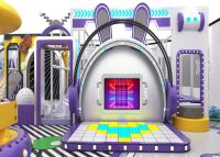 China Galvanized Steel Frame Private Indoor Playground Home Villa Kids Soft Play Recreation Center for sale