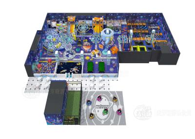 China Taro Purple Lemon Yellow Space Trampoline Park Commercial Indoor Soft Play Castle for sale