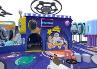 China Taro Purple Lemon Yellow Space Trampoline Park Commercial Indoor Soft Play Castle for sale
