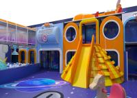 China Taro Purple Lemon Yellow Space Trampoline Park Commercial Indoor Soft Play Castle for sale