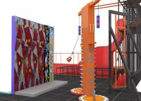 China Red Yellow Minimalist Sports Trampoline Castle Commercial Kids Indoor Fitness Playground for sale