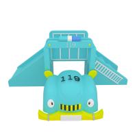 China Kids 119 Fire Truck Soft Play Slide Custom Commercial Indoor Play Equipment for sale