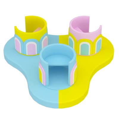 China Coffee Cup Climbing Soft Play Tunnel Custom With Flame Retardant Rebound Sponge for sale