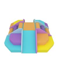 China Commercial Soft Play Blocks Custom Indoor Kids Naughty Castle Play Equipment for sale