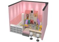 China Cartoon Themed Indoor Sand Pit Soft Package Play Sand Pool for Kids Naughty Castle for sale