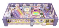 China Orange & White Sports Theme Indoor Trampoline & Soft Play Park | Commercial Mall Kids Playground for sale