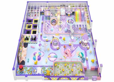 China Purple Pink Candy‑Dream Themed Indoor Soft Play Naughty Castle | Commercial Mall FEC Family Entertainment Center for sale
