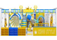 China King Style Yellow & Blue Themed Indoor Soft Play | Commercial FEC Naughty Castle for Shopping Mall for sale