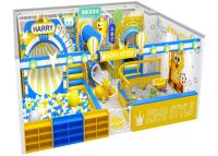 China King Style Yellow & Blue Themed Indoor Soft Play | Commercial FEC Naughty Castle for Shopping Mall for sale
