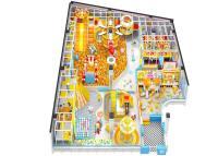China Bright Yellow & Blue Whale Kingdom Themed Indoor Soft Play Naughty Castle | Commercial Mall FEC Kids Playground for sale