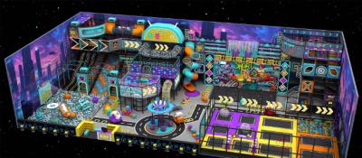 China Modern Era Cyber Street Themed Indoor Playground | Commercial FEC Soft Play Naughty Castle for sale
