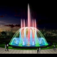 China Colorful Musical Dancing Fountain 110V 220V 380V Outdoor Water Display with LED Lighting and Stainless Steel Construction for sale