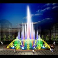 China Colorful Musical Dancing Fountain 110V 220V 380V Outdoor Water Display with LED Lighting and Stainless Steel Construction for sale