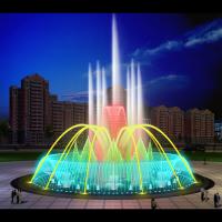 China Colorful Musical Dancing Fountain 110V 220V 380V Outdoor Water Display with LED Lighting and Stainless Steel Construction for sale