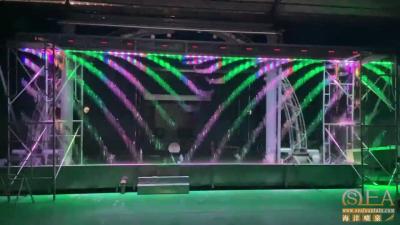 China Musical Interactive Digital Water Curtain Fountain System with Computer-Controlled Solenoid Valves and Custom Dimensions for sale