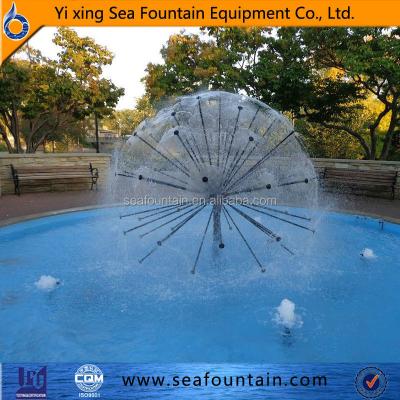 China Crystal Ball Dandelion Fountain Nozzle - Stainless Steel 304 with 220V/380V LED Lighting for Modern Water Features for sale