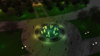 China Electric Stainless Steel Musical Spray Jet Fountain with LED Lighting and 1-Year Warranty for sale