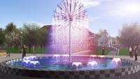 China Electric Stainless Steel Musical Spray Jet Fountain with LED Lighting and 1-Year Warranty for sale