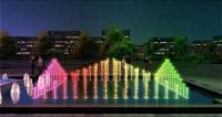 China Portable Musical Rainbow Pond Fountain with 304 Stainless Steel Construction and 24V LED Lighting - Custom Design Available for sale