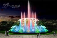 China Laser Dancing Water Show Musical Fountain with RGB LED Lamps 24V/36W and Stainless Steel 304 Construction for sale