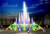China Laser Dancing Water Show Musical Fountain with RGB LED Lamps 24V/36W and Stainless Steel 304 Construction for sale