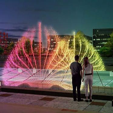 China LED Multimedia Music Dancing Water Fountain with 220V/380V Voltage and Stainless Steel 304 Construction for sale